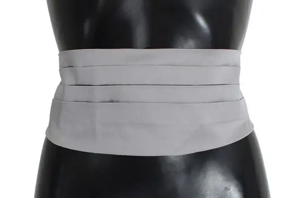 Dolce & Gabbana Silk Waist Cummerbund - Gray