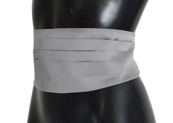 Dolce & Gabbana Silk Waist Cummerbund - Gray