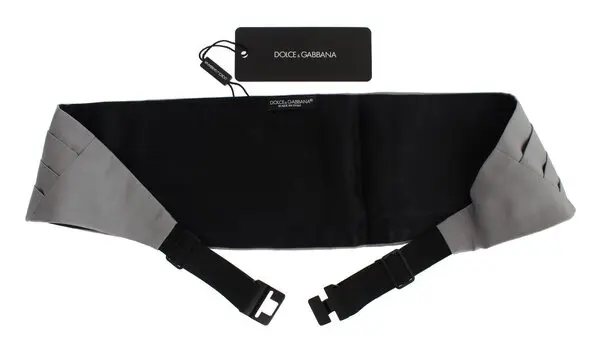 Dolce & Gabbana Silk Waist Cummerbund - Gray