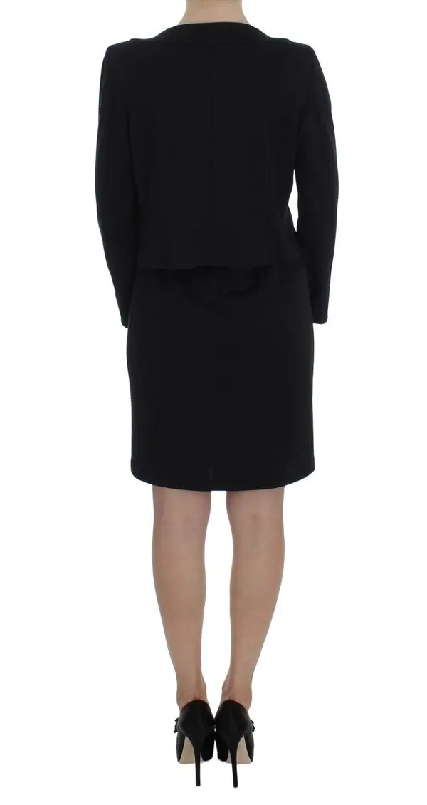 BENCIVENGA Stretch Sheath Dress & Wrap Cape Sweater Set