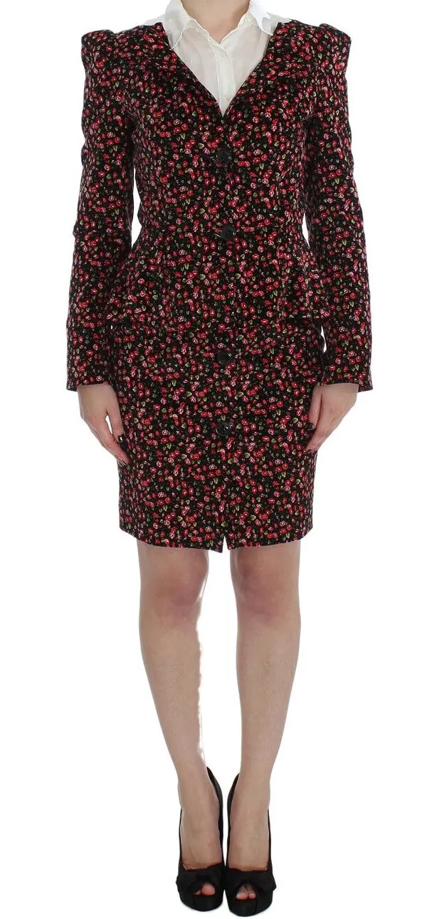 BENCIVENGA Floral Skirt And Blazer Suit Set