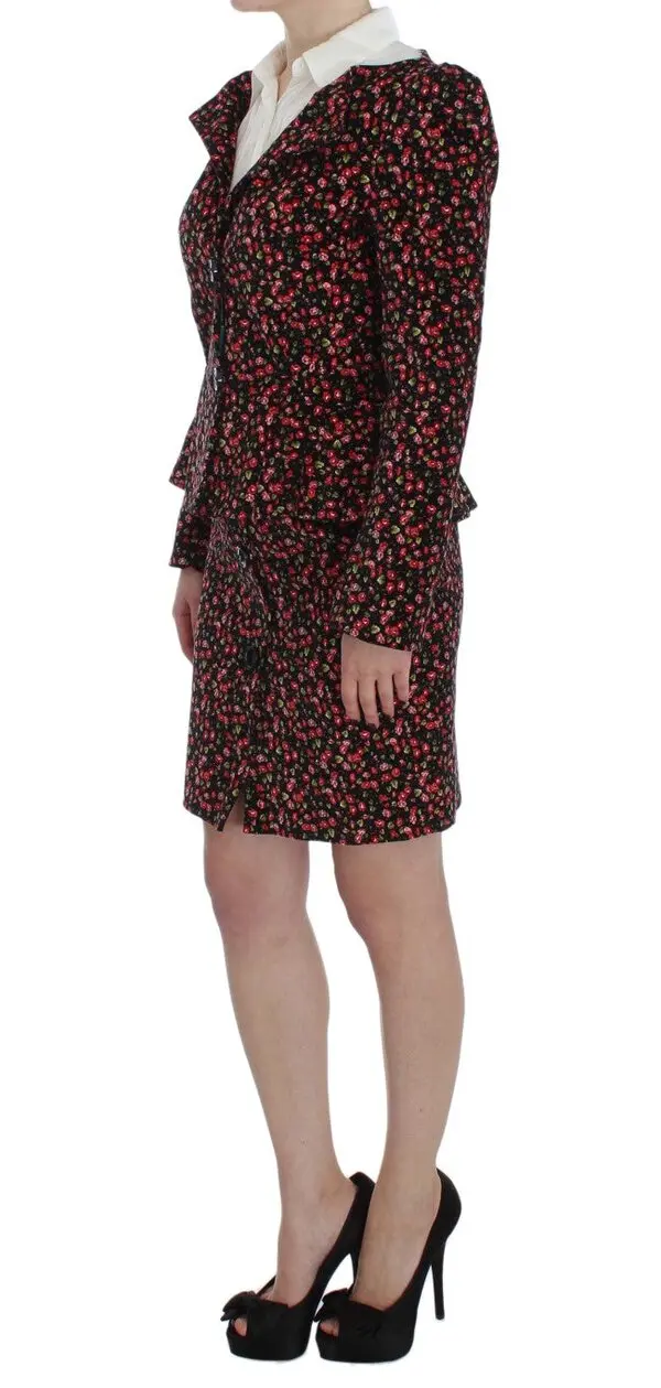 BENCIVENGA Floral Skirt And Blazer Suit Set