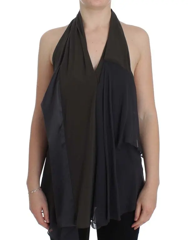CORA GROPPO Halterneck Blouse Top