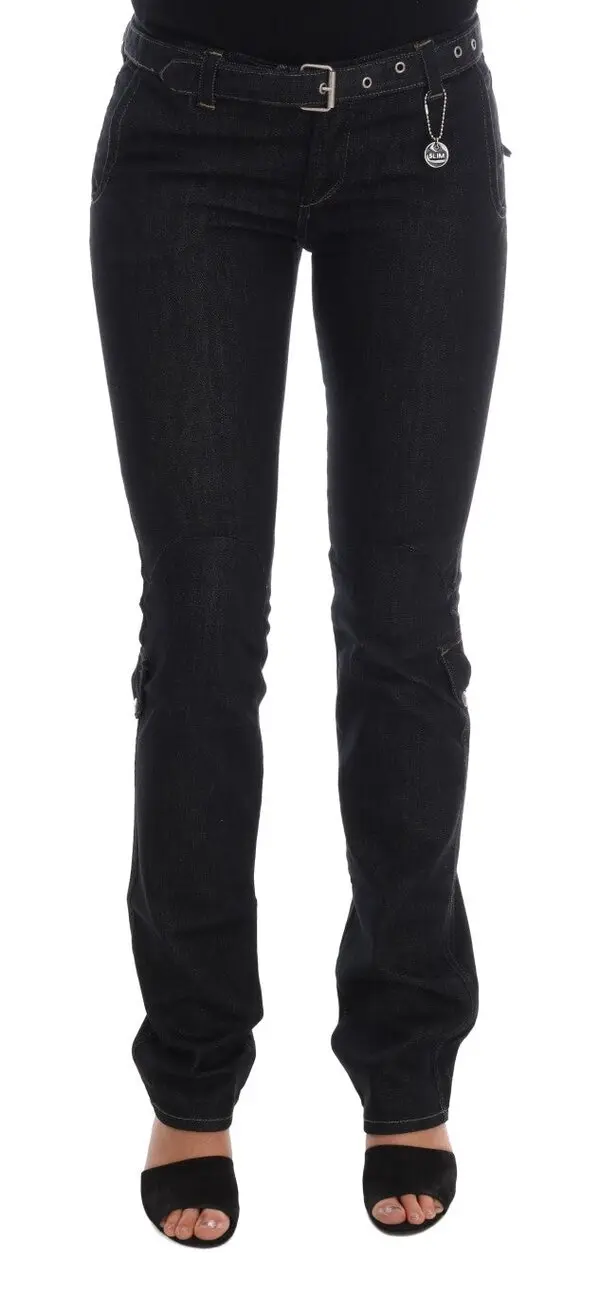 Costume National Cotton Stretch Slim Fit Jeans - Blue