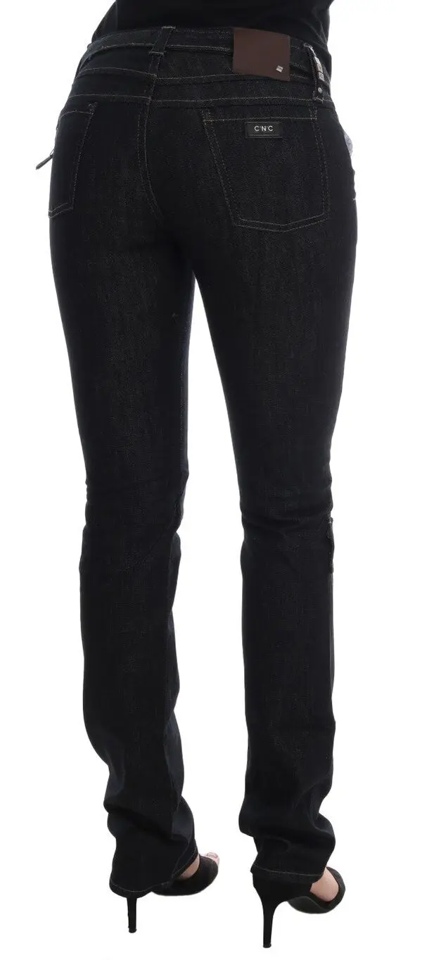Costume National Cotton Stretch Slim Fit Jeans - Blue