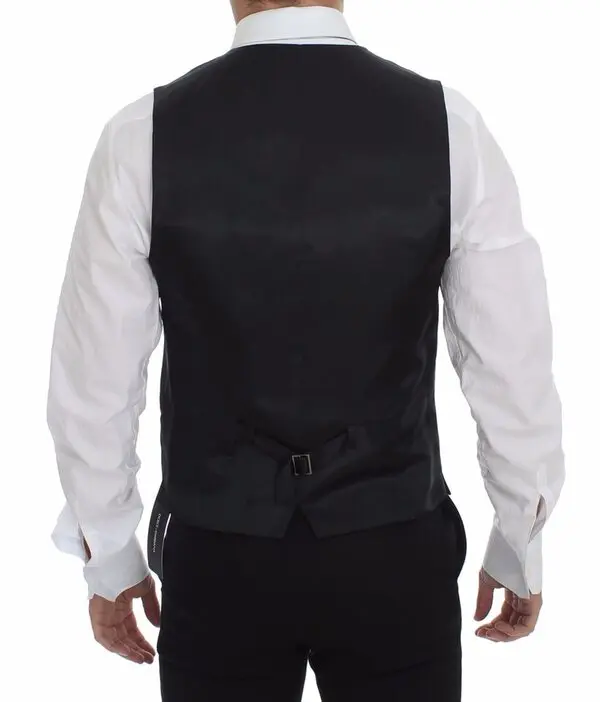 Dolce & Gabbana Slim Fit Dress Vest - Gray