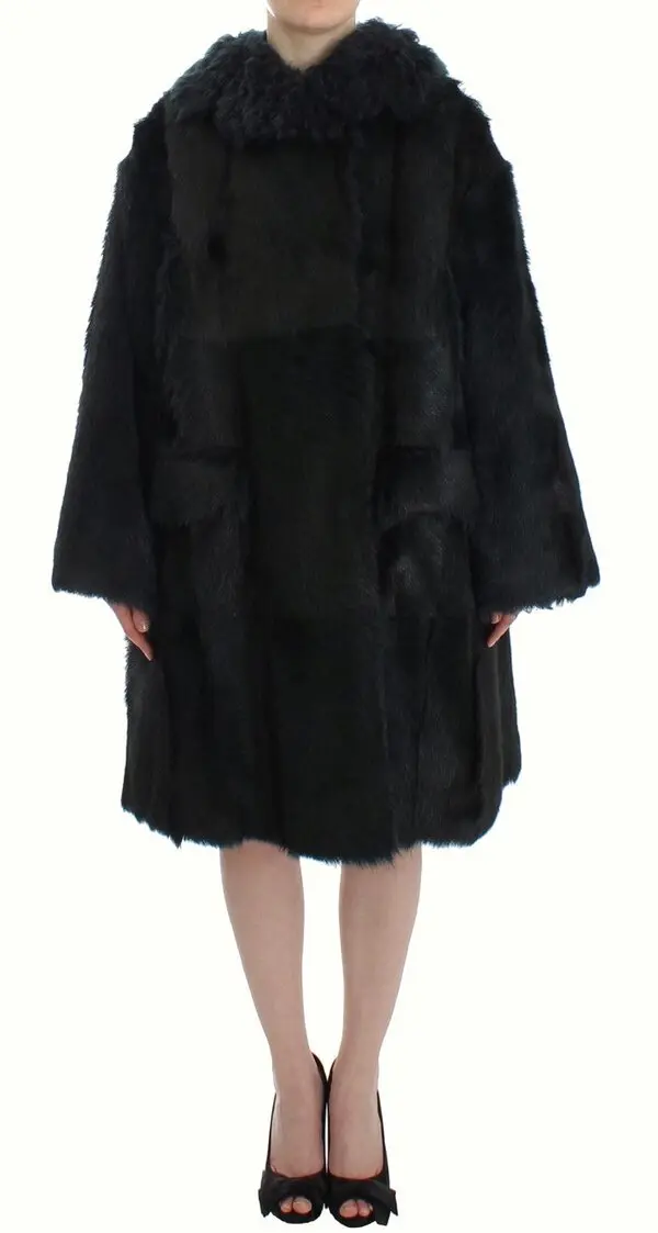 Dolce & Gabbana Goatskin Fur Shearling Long Jacket