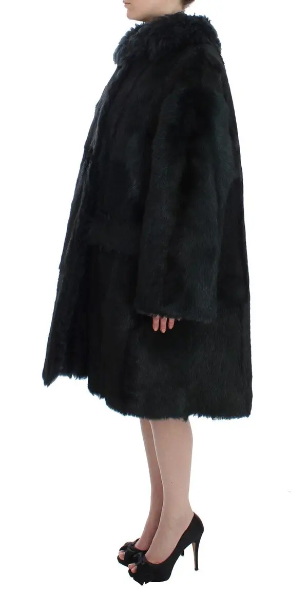 Dolce & Gabbana Goatskin Fur Shearling Long Jacket