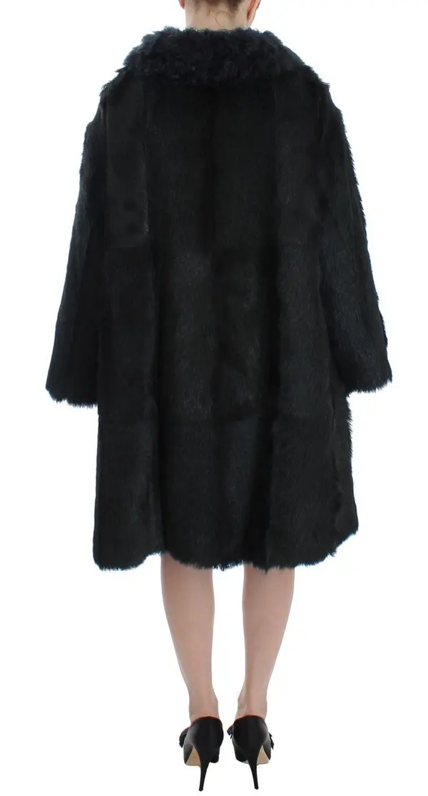 Dolce & Gabbana Goatskin Fur Shearling Long Jacket