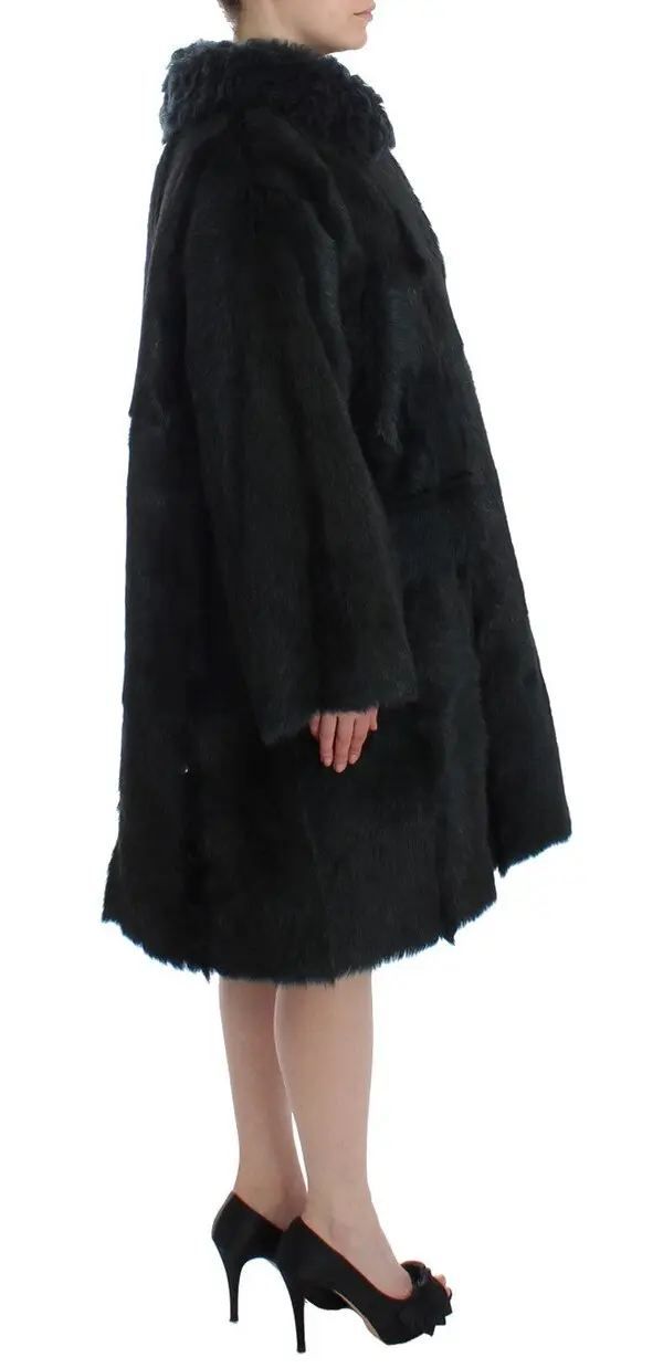 Dolce & Gabbana Goatskin Fur Shearling Long Jacket