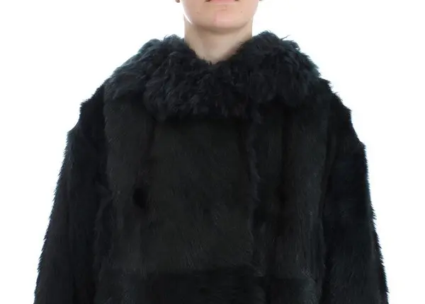 Dolce & Gabbana Goatskin Fur Shearling Long Jacket