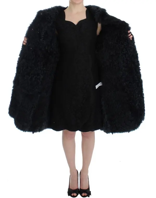 Dolce & Gabbana Goatskin Fur Shearling Long Jacket