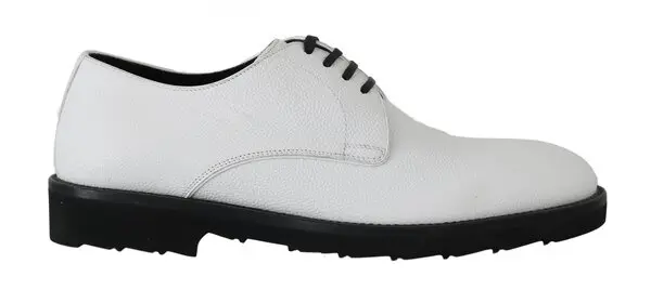 Dolce & Gabbana Leather Derby Shoes - White