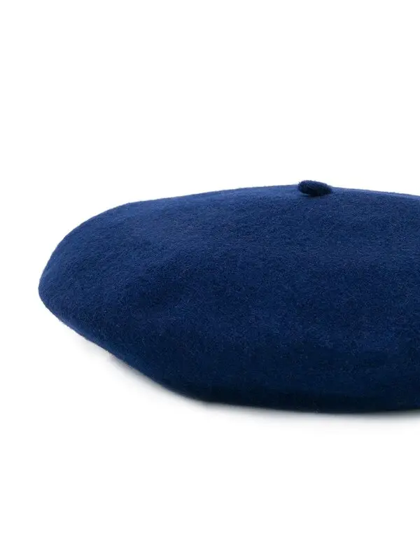 CELINE ROBERT Knitted Beret Hat - Blu
