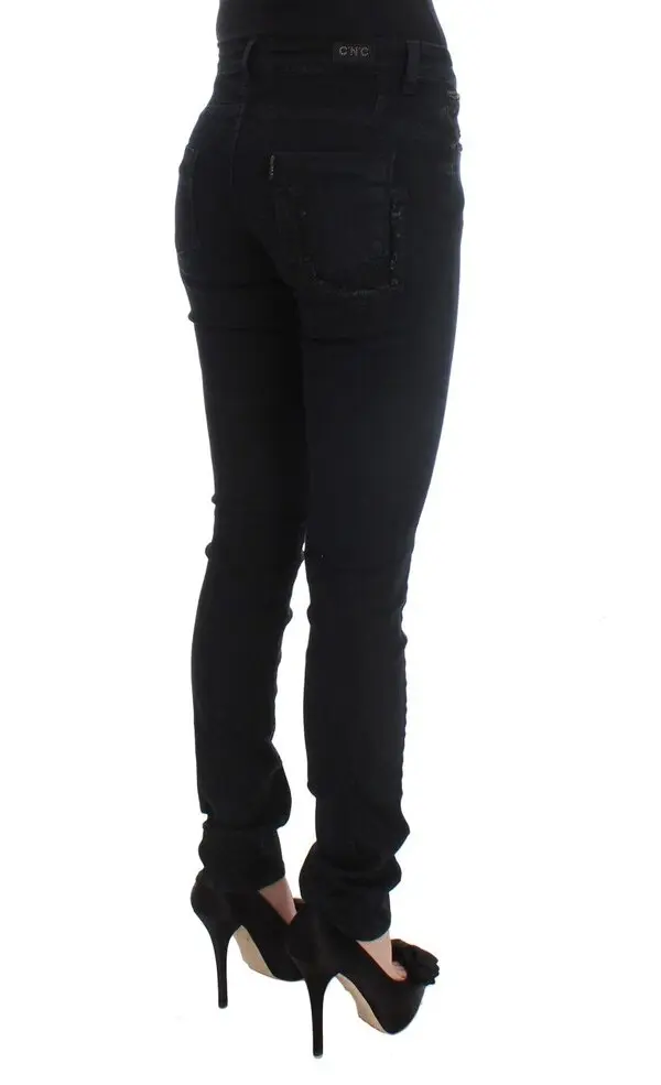 Costume National Slim Fit Cotton Jeans