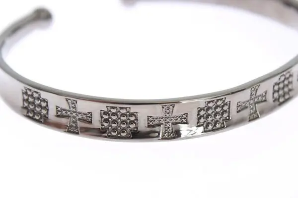 NIALAYA JEWELRY Sterling Gray Rhodium Bangle Bracelet