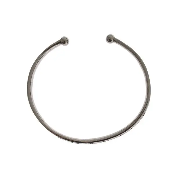 NIALAYA JEWELRY Sterling Gray Rhodium Bangle Bracelet