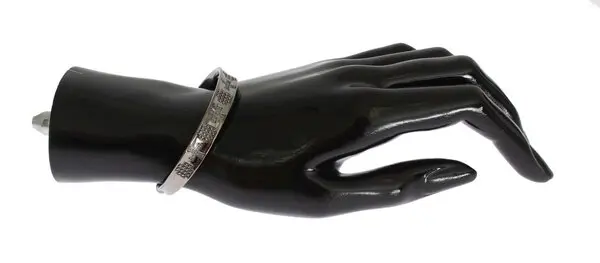 NIALAYA JEWELRY Sterling Gray Rhodium Bangle Bracelet