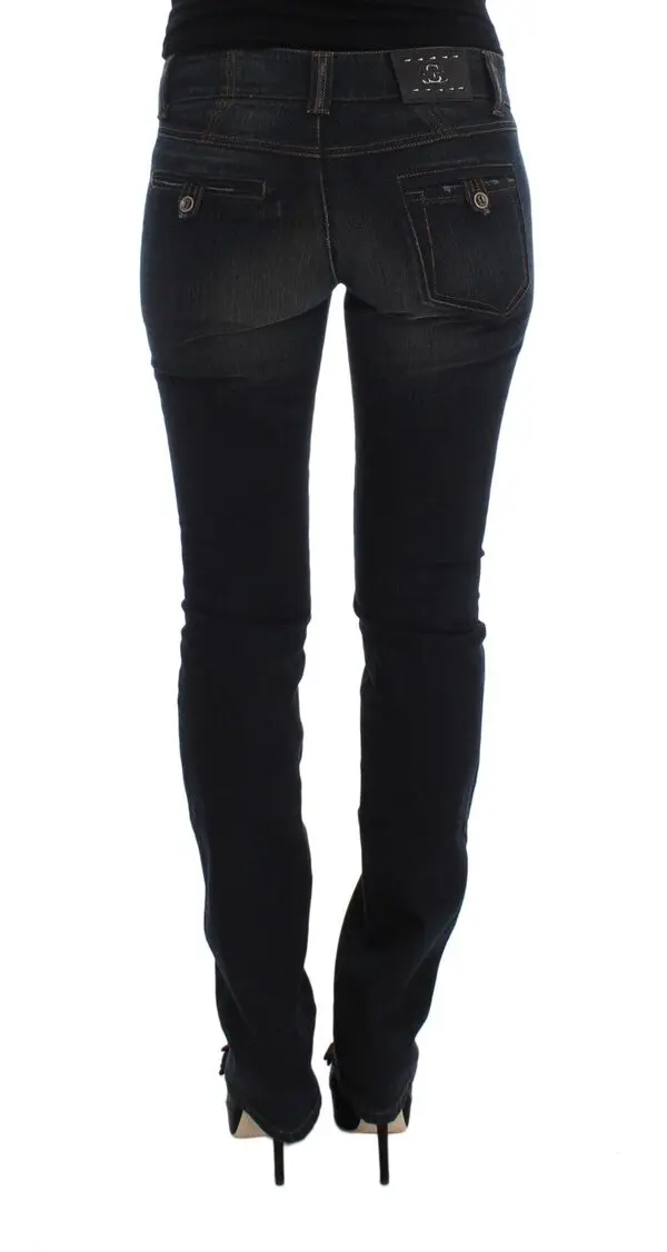 Ermanno Scervino Slim Fit Cotton Jeans - Blue