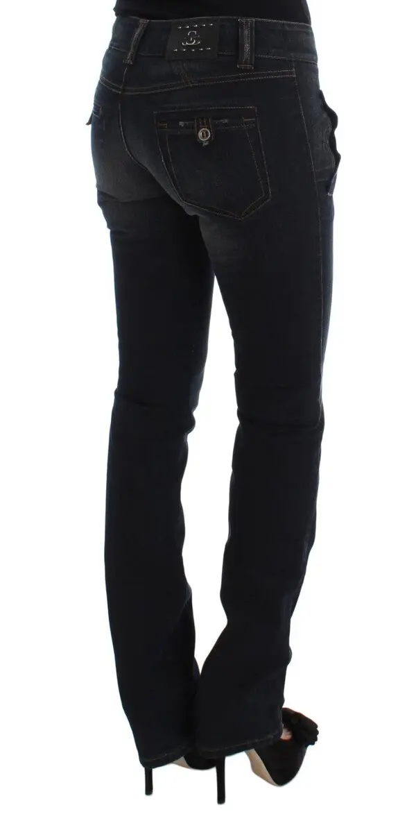 Ermanno Scervino Slim Fit Cotton Jeans - Blue