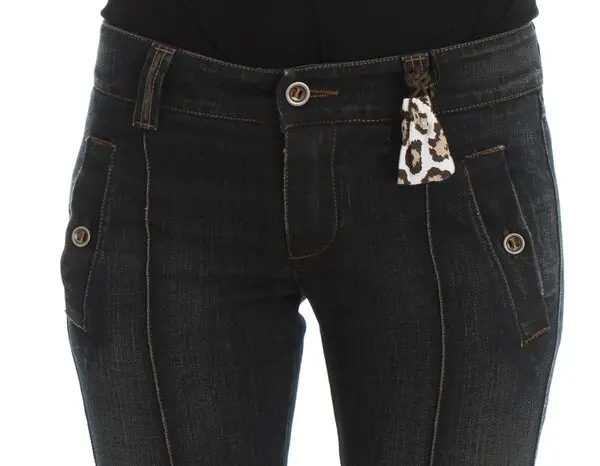 Ermanno Scervino Slim Fit Cotton Jeans - Blue