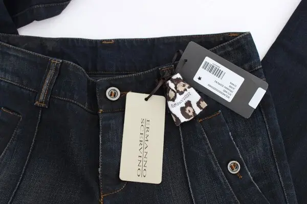 Ermanno Scervino Slim Fit Cotton Jeans - Blue