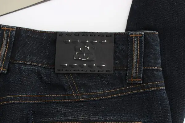 Ermanno Scervino Slim Fit Cotton Jeans - Blue