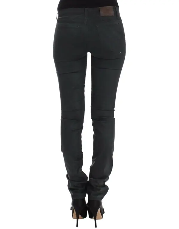Ermanno Scervino Slim Fit Straight Leg Stretch Jeans - Green