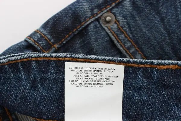 John Galliano Cotton Blend Slim Fit Jeans - Blue