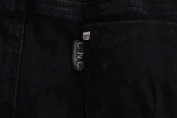Costume National Slim Fit Cotton Jeans - Black