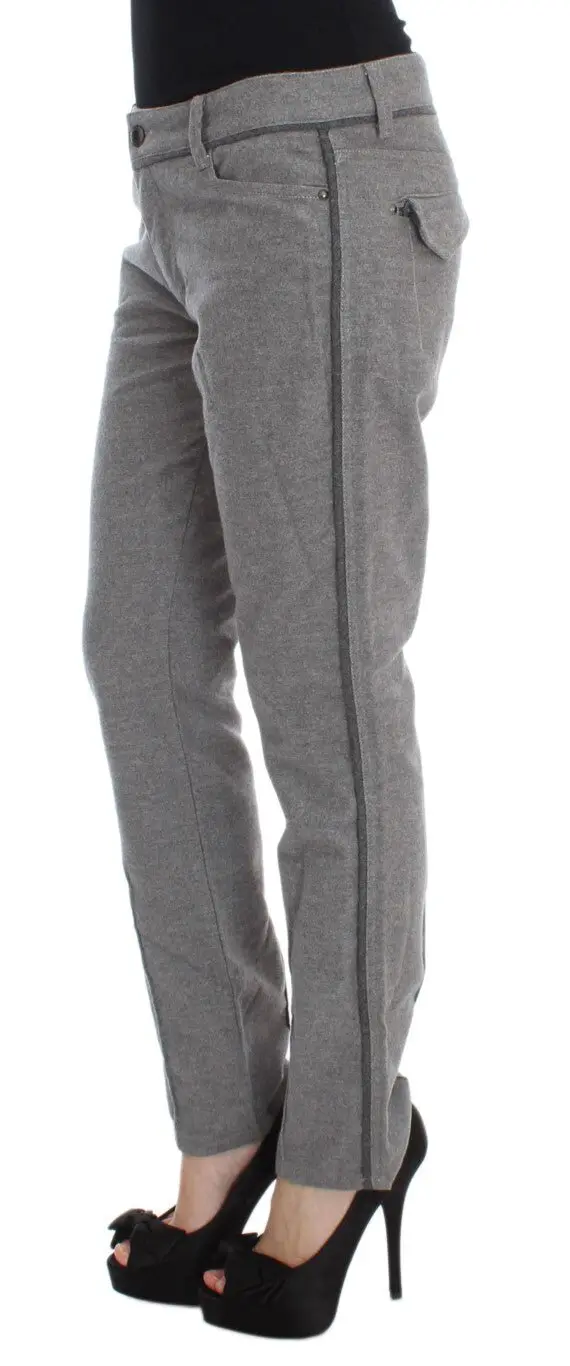 Ermanno Scervino Cotton Straight Fit Casual Trousers