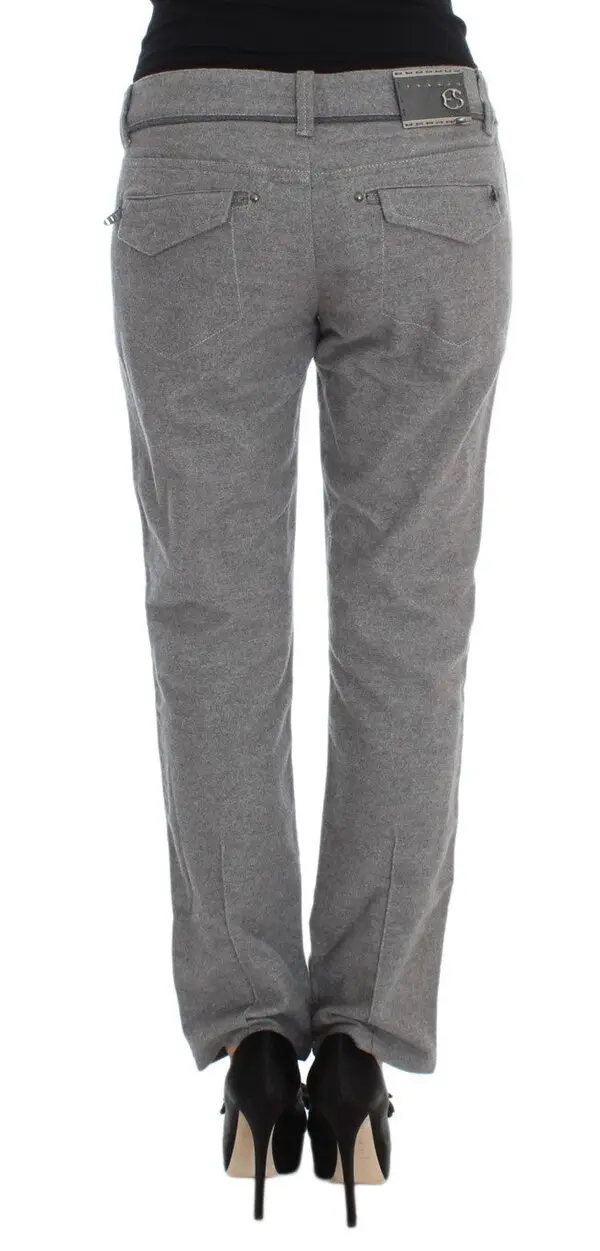 Ermanno Scervino Cotton Straight Fit Casual Trousers