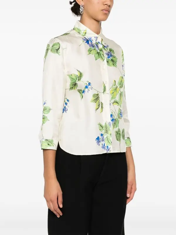 Prada Floral-print Shirt - Talco