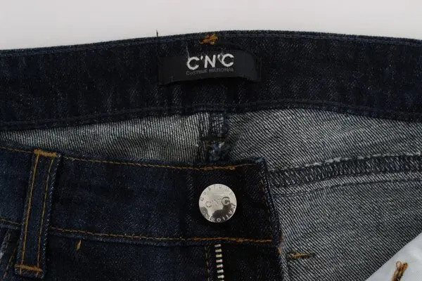 Costume National Slim Fit Bootcut Jeans