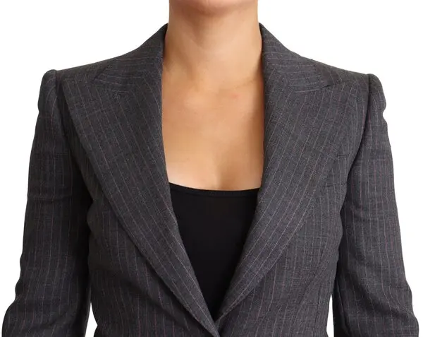 Dolce & Gabbana Single-breasted Wool Blazer - Gray