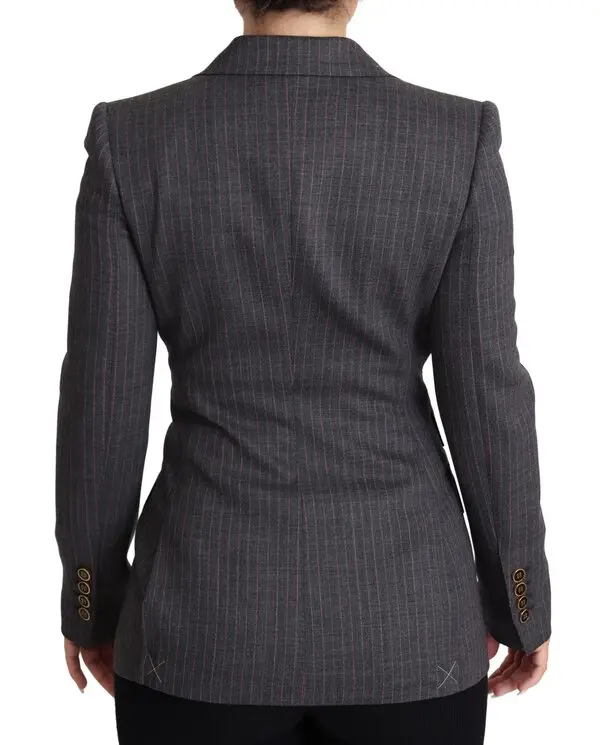 Dolce & Gabbana Single-breasted Wool Blazer - Gray