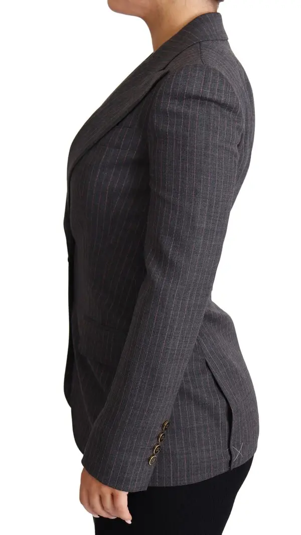 Dolce & Gabbana Single-breasted Wool Blazer - Gray