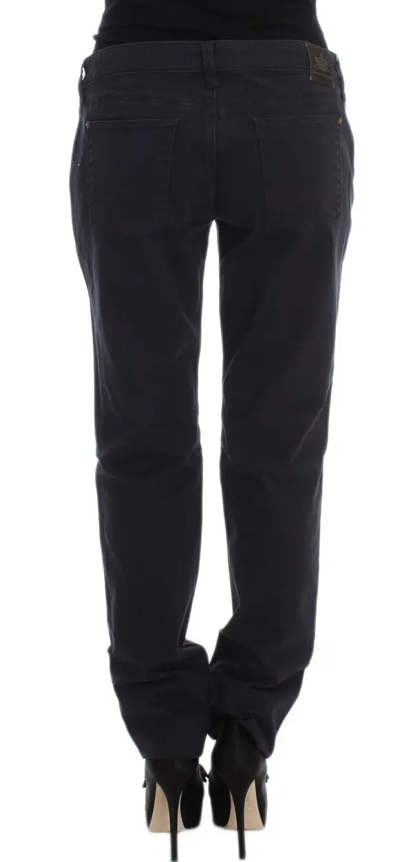 Ermanno Scervino Cotton Blend Casual Fit Trousers