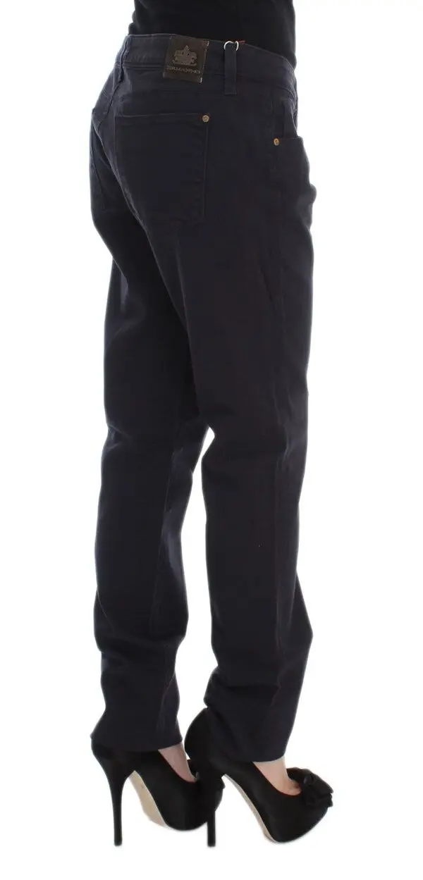 Ermanno Scervino Cotton Blend Casual Fit Trousers