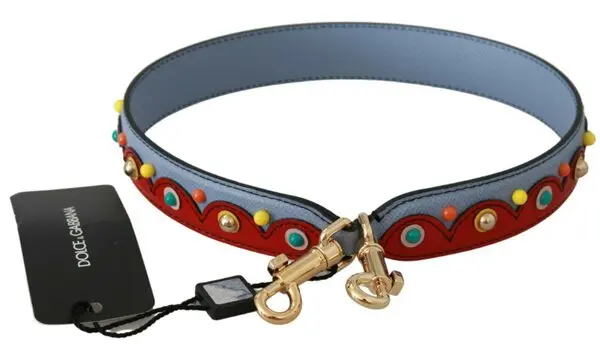 Dolce & Gabbana Leather Handbag Shoulder Strap - Blue