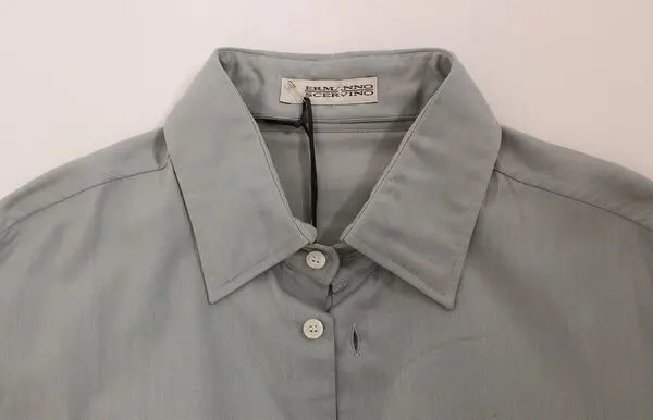 Ermanno Scervino Cotton Long Sleeve Casual Shirt Top