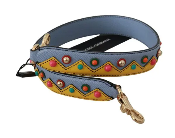 Dolce & Gabbana Leather Handbag Accessory Shoulder Strap - Blue