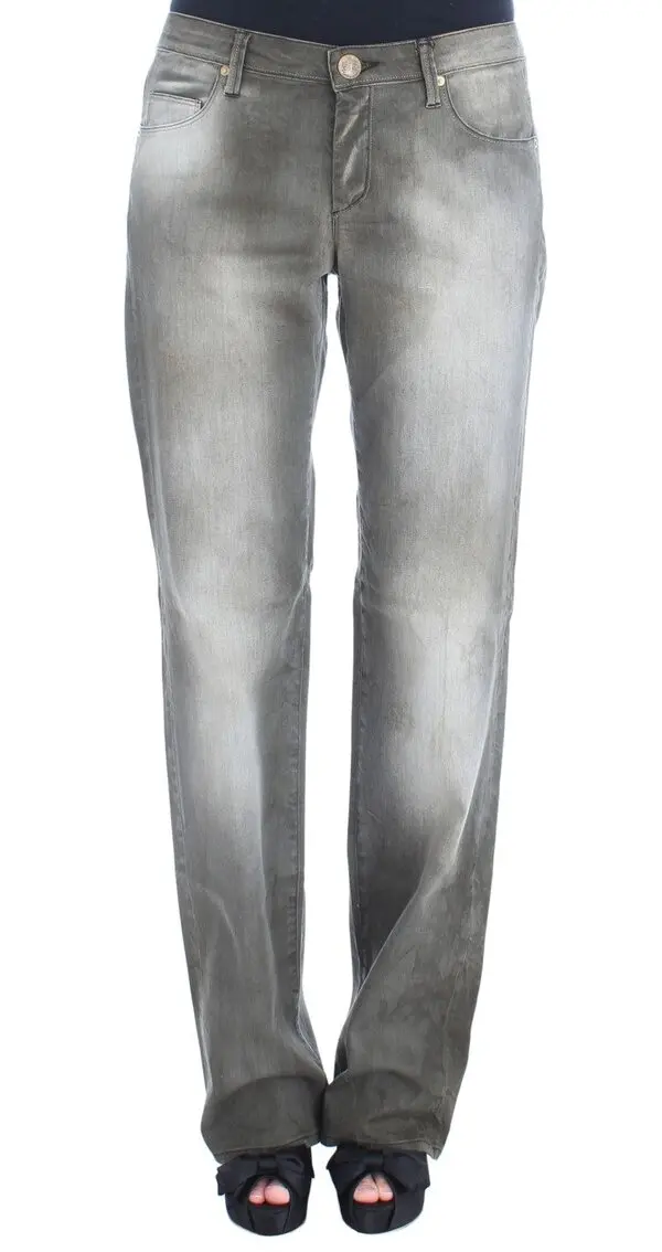 Ermanno Scervino Cotton Blend Loose Fit Boyfriend Jeans