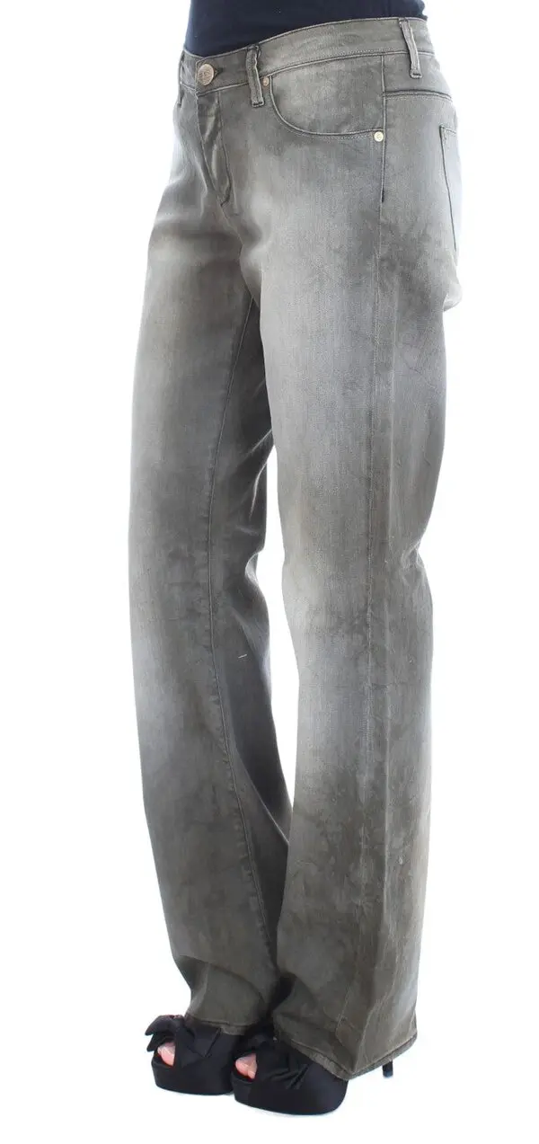 Ermanno Scervino Cotton Blend Loose Fit Boyfriend Jeans
