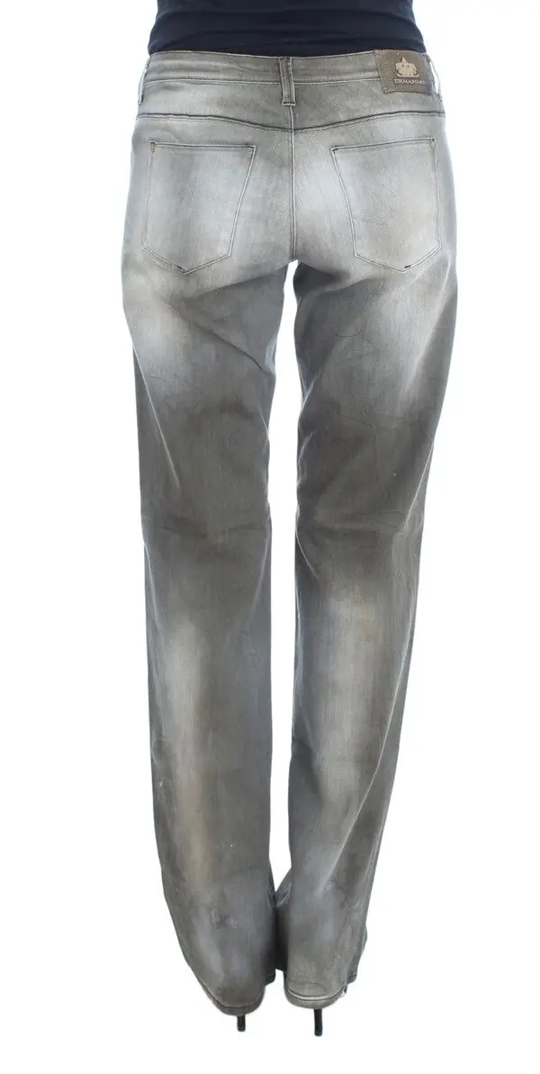 Ermanno Scervino Cotton Blend Loose Fit Boyfriend Jeans