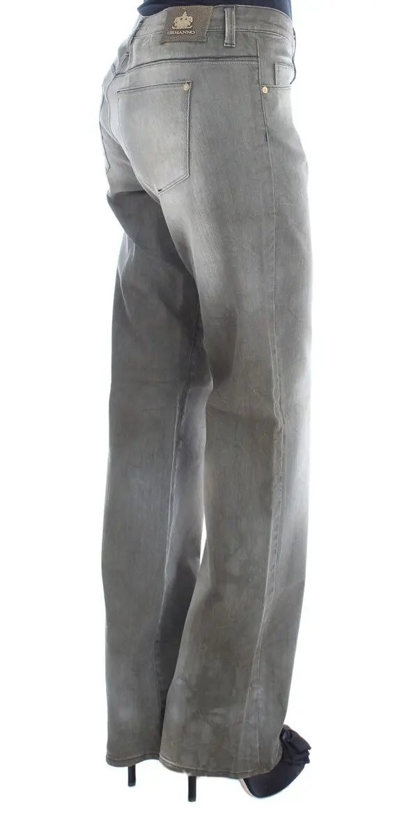 Ermanno Scervino Cotton Blend Loose Fit Boyfriend Jeans