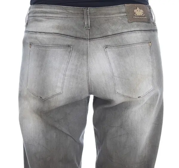 Ermanno Scervino Cotton Blend Loose Fit Boyfriend Jeans