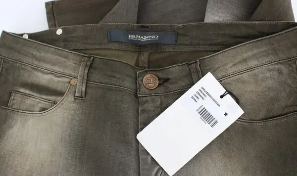 Ermanno Scervino Cotton Blend Loose Fit Boyfriend Jeans