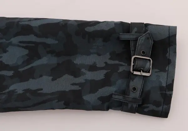 Dolce & Gabbana Camouflage Print Trench Coat
