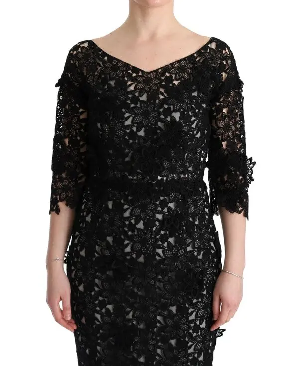 Dolce & Gabbana Cotton Silk Floral Maxi Dress